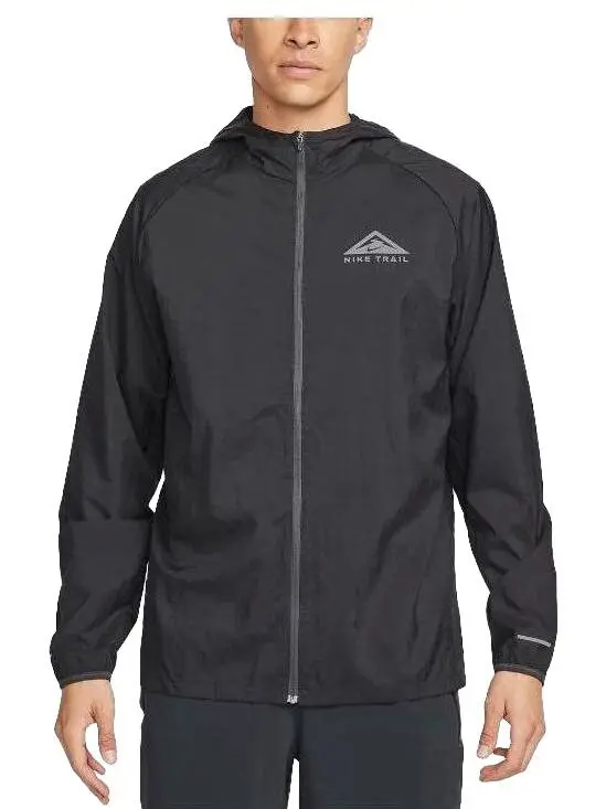Nike Trail Aireez Lightweight Running Jacket - Black