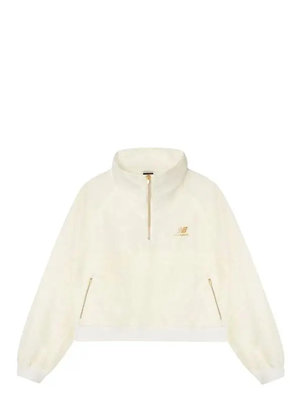 NEW BALANCE Stand Collar Casual Jacket - Creamy