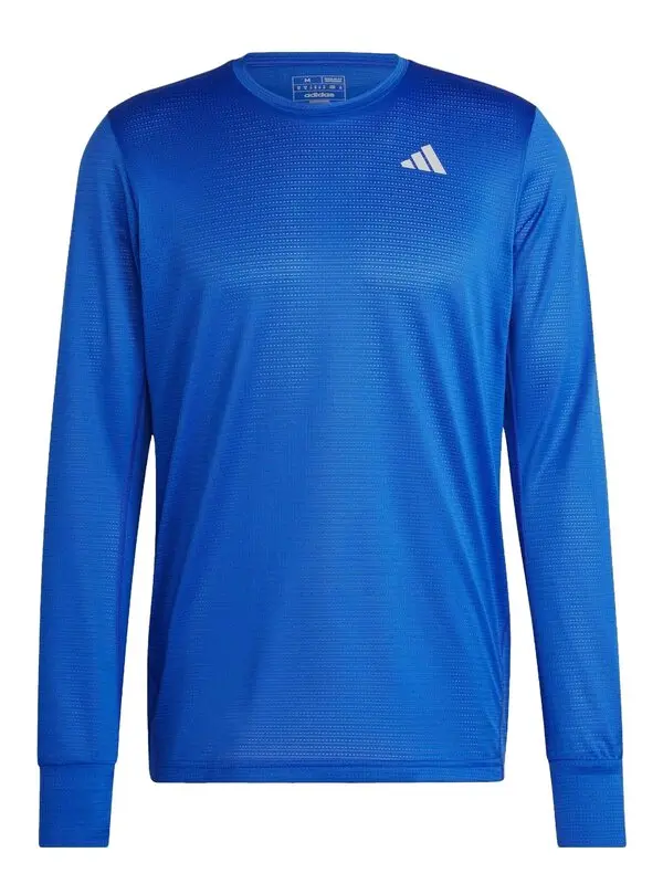 Adidas Own The Run Long Sleeve Performance T-shirt - Blue