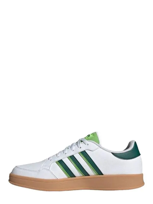 Adidas Breaknet Sneakers - Cloud White/forest Green/semi Lucid Lime