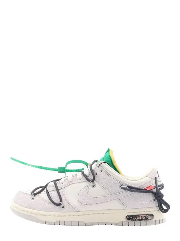 Nike X Off-white Dunk Low 'lot 20 Of 50' Sneakers - Gray/white