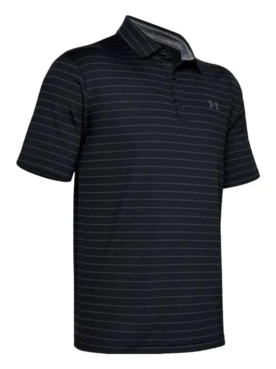 Under Armour Playoff Core Stripe Polo Shirt - Black