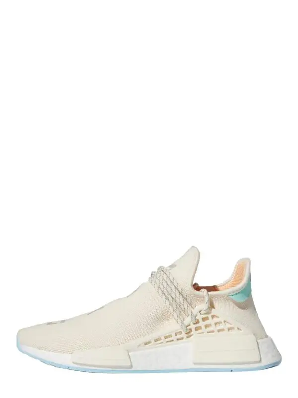 Adidas X Pharrell X N.e.r.d. Nmd Hu '20th Anniversary' Sneakers - Chalk White/glow Orange/clear Mint