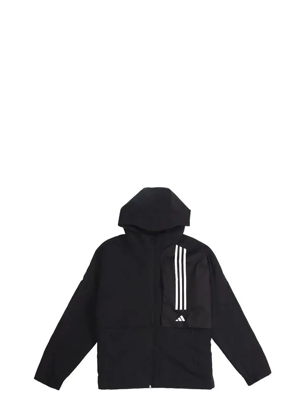 Adidas Woven Hooded Jacket - Black