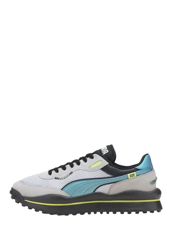 PUMA Style Rider "petrol Spill White - Grey/blue