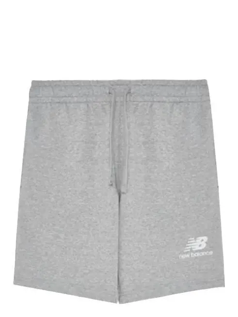 NEW BALANCE Essentials Stacked Logo French Terry Shorts - Athletic Grey