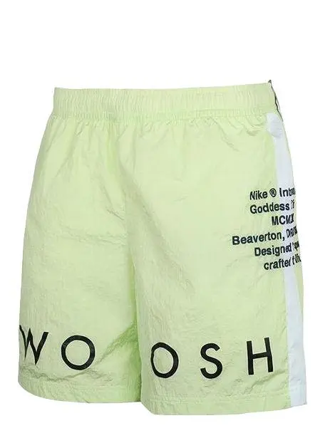 Nike Swoosh Embroidered Woven Sports Shorts - Light Green