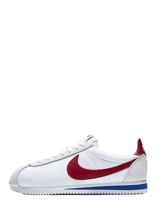 Nike Classic Cortez Low Top Sneakers - White/red/blue