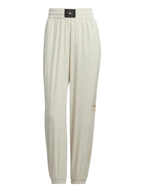 Adidas Elastic Cuff And Waistband Woven Pants - White