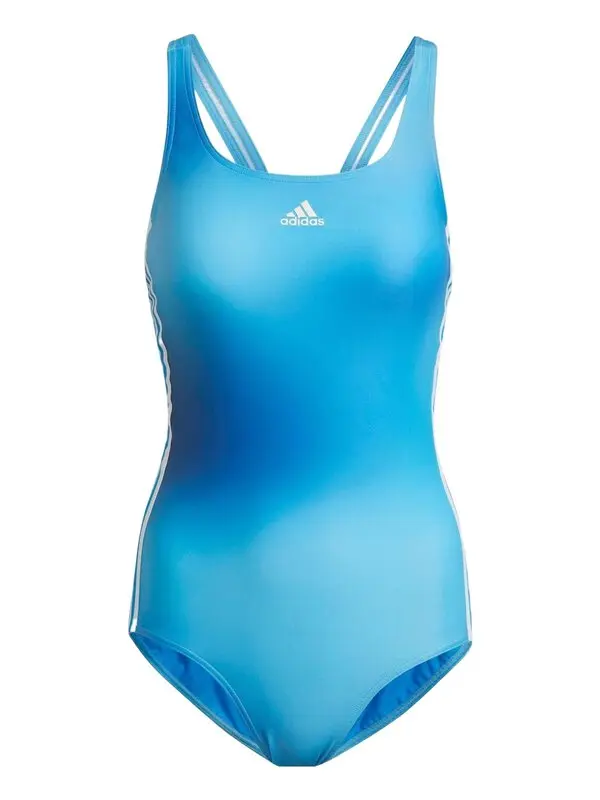 Adidas Melbourne Padded 3-stripes Swimsuit - Blue