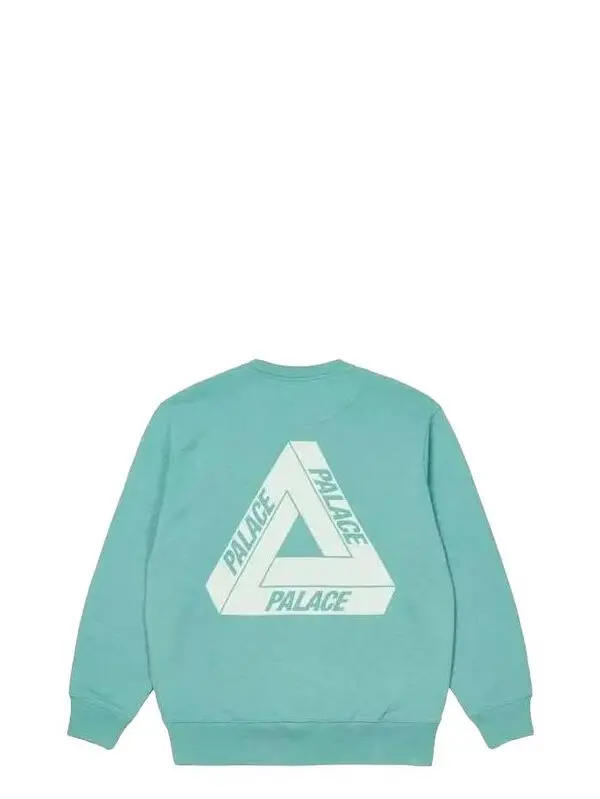 PALACE Fw21 Slub Crewneck Pullover - Teal