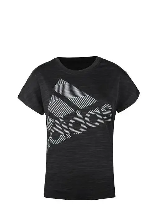 Adidas Training Sports Round Neck Short Sleeve T-shirt - Black