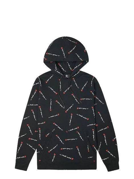 CONVERSE Love Pattern Full Print Sports Couple Style - Black