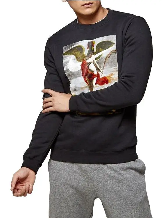 Nike Graphic Crewneck Sweatshirt - Black