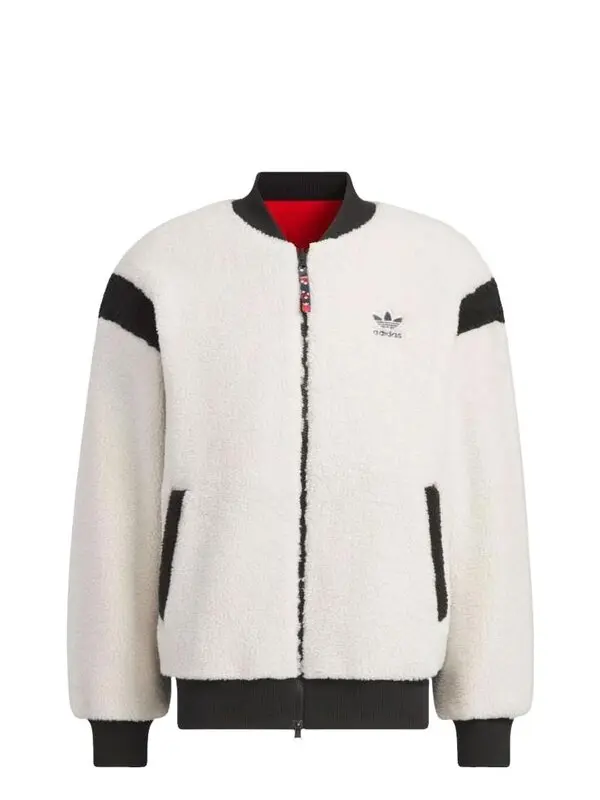 Adidas Originals X Feifei Ruan Reversible Sherpa Jacket - White/red