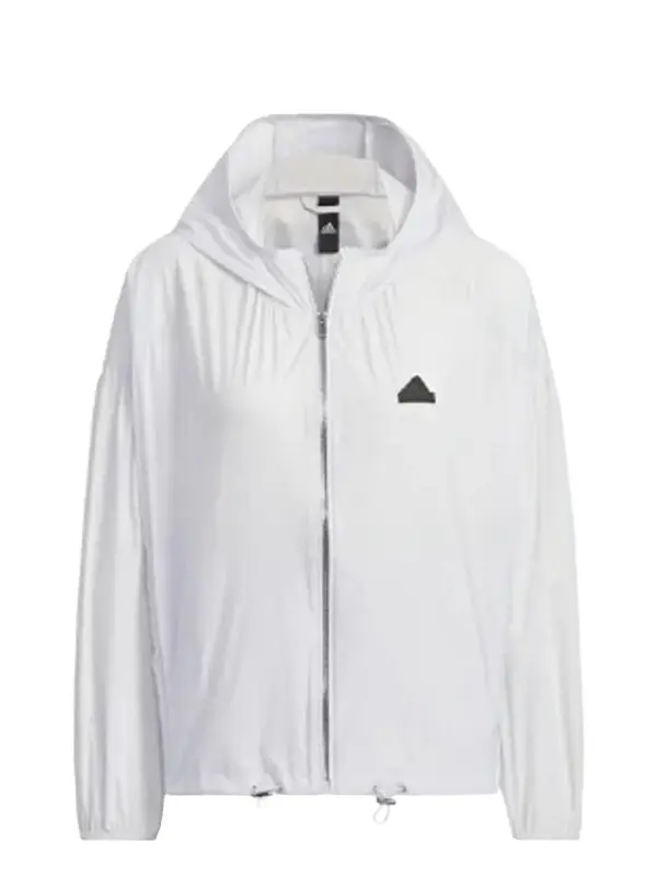 Adidas Tech Upf Hooded Jacket - White