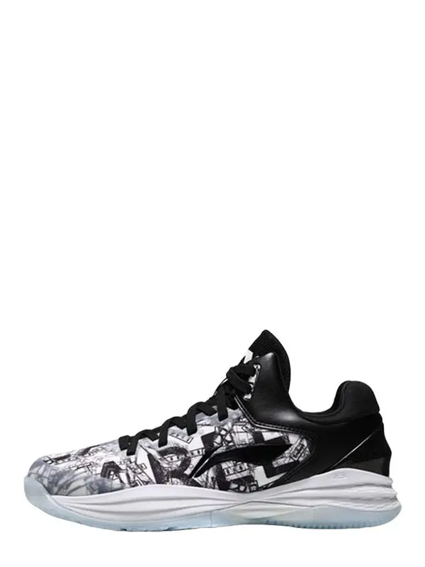 LI-NING Graffiti Professional Low Top Sneakers - Black/white