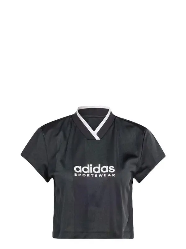 Adidas Tiro Colorblock Crop T-shirt - Black