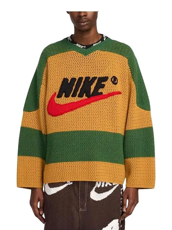 Nike X Cactus Plant Flea Market Crochet Hockey Sweater - Chutney