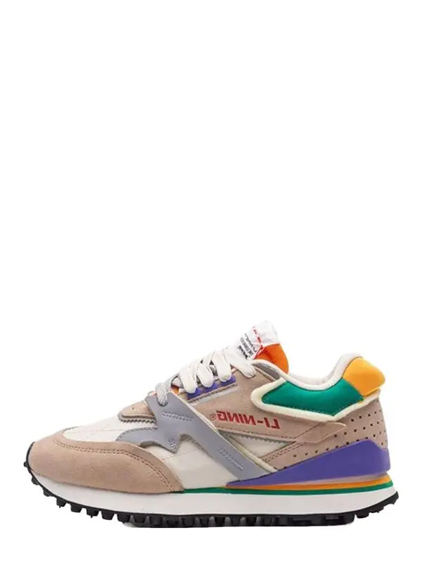 LI-NING 001 Moment "paris Fashion Week" Multi-color Sneakers - Brown/white/green