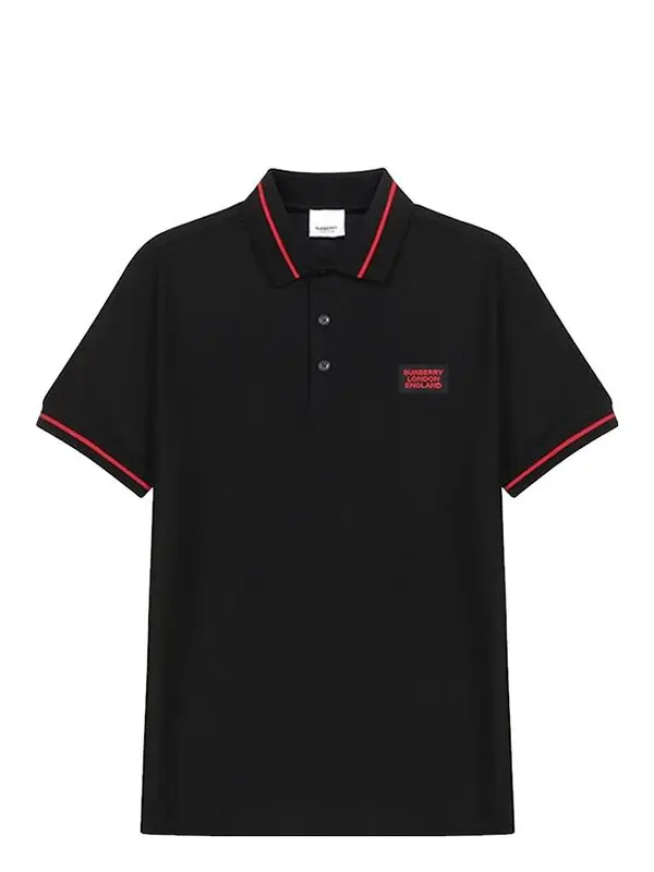 Burberry Short Sleeves Polo Shirt - Black
