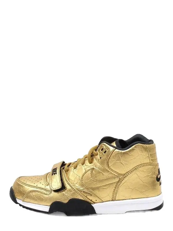 Nike Trainer 1 Prm Qs "superbowl" High Top Sneakers - Goldyellowgold/goldyellowgold/black
