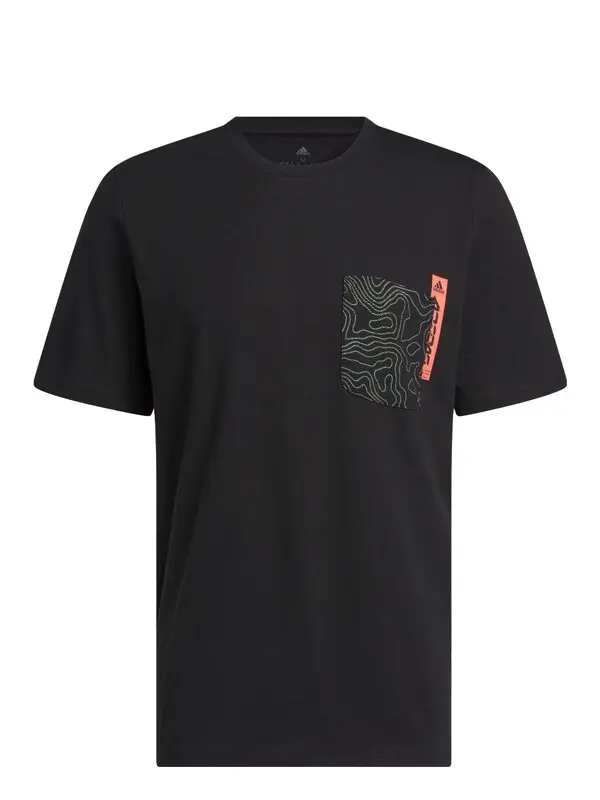 Adidas City Escape Graphic Pocket Tee - Black