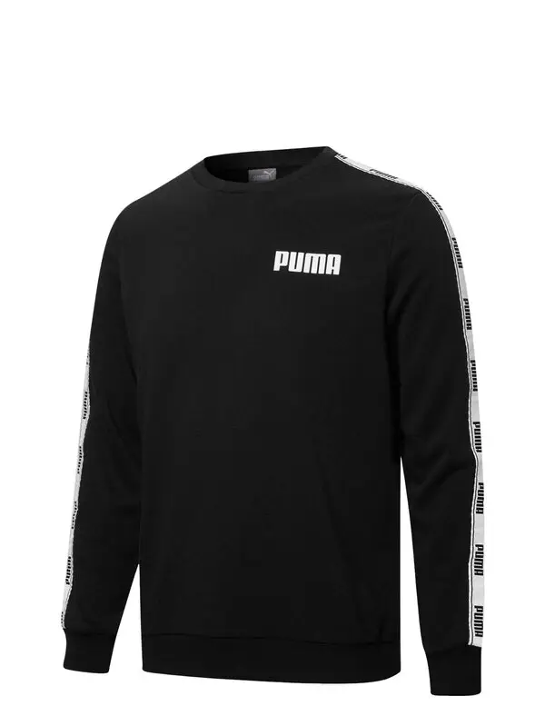 PUMA Graphic Crew Neck Sweater - Black