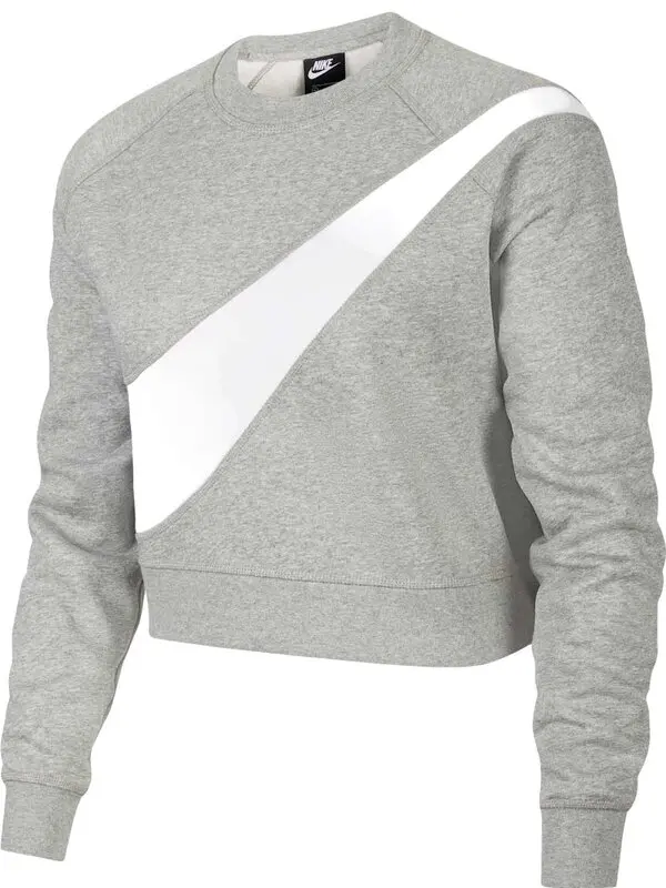 Nike Swoosh Crewneck Sweatshirt - Grey