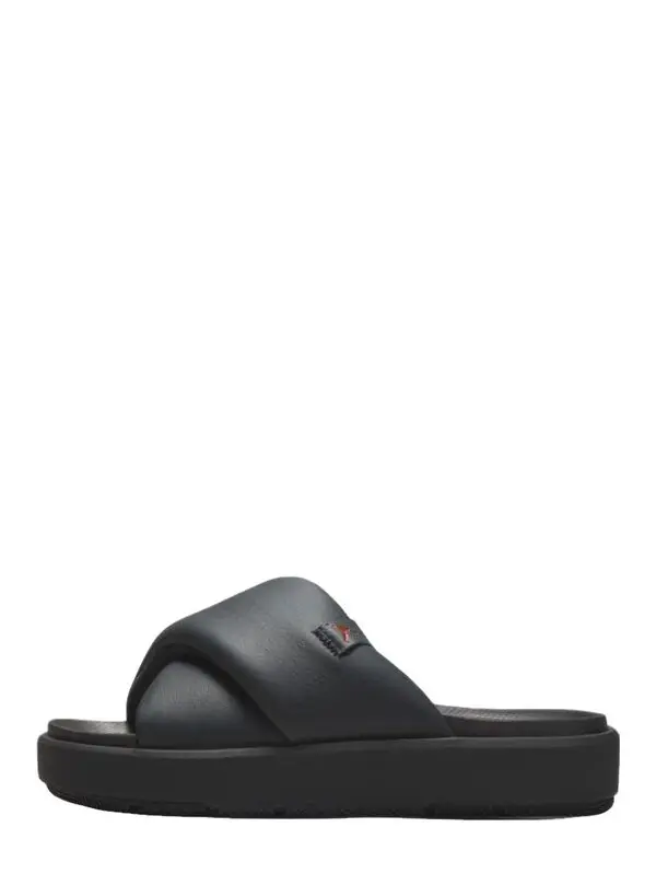JORDAN Sophia Slide Sandals - Off Noir/black/fire Red