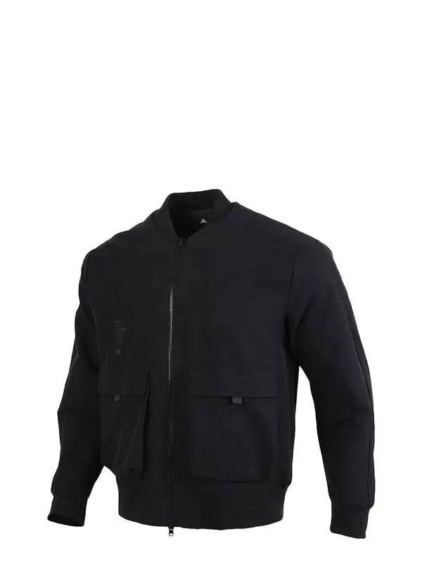 Adidas Fleece Lined Bomber Jacket - Black
