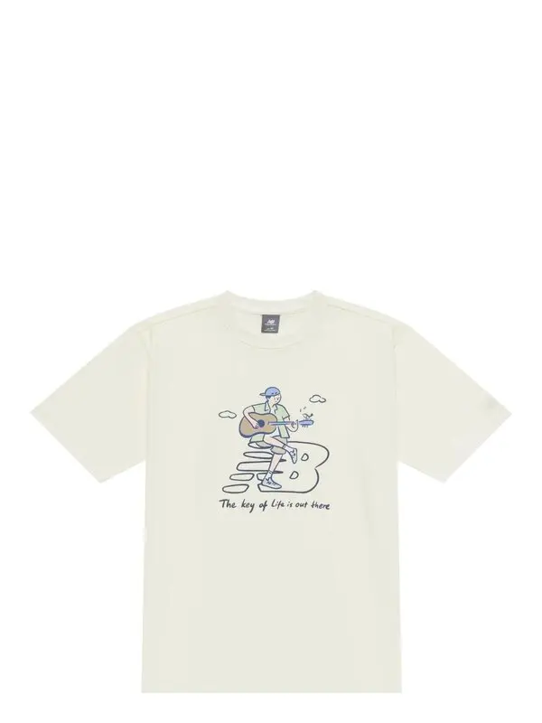 NEW BALANCE X Pk Guitar Graphic T-shirt - Ivory