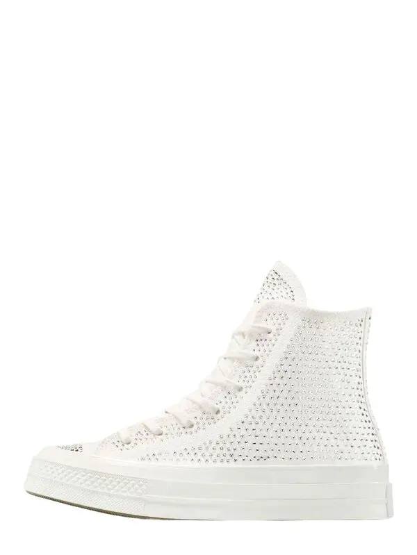CONVERSE X Swarovski Chuck 70 Hi High Top Sneakers - Cream