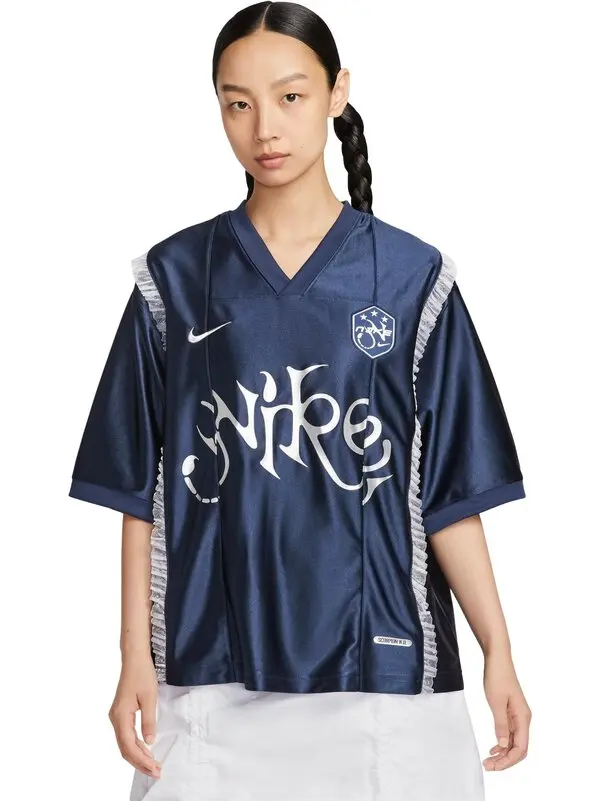 Nike Short Sleeve Printed Jersey - Midnight Blue