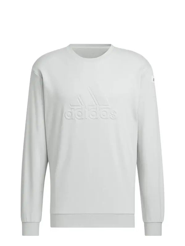 Adidas Lounge Sweatshirt With Debossed Logo - White