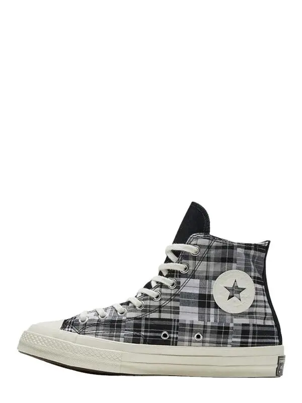 CONVERSE Chuck 70 High Top Sneakers With Checked Pattern - Black/mason/mouse