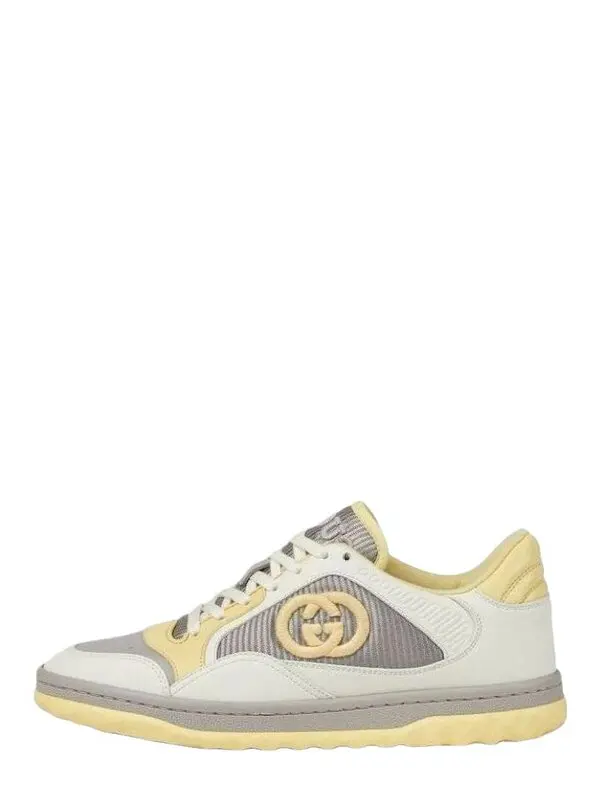 Gucci Mac80 Embroidered Sneakers - Yellow/white/grey