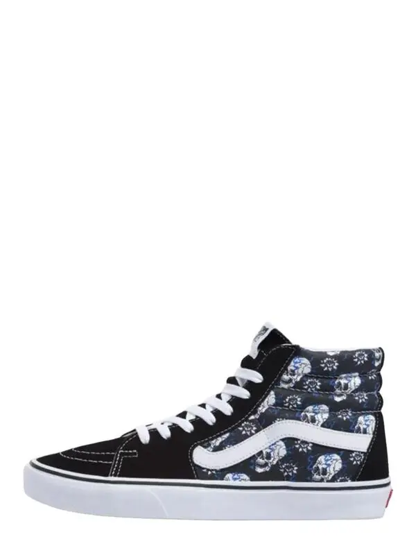 VANS Sk8-hi Flash Skulls High Top Sneakers - Black