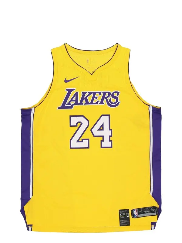 Nike Kobe Bryant Los Angeles Lakers Icon Edition Authentic Basketball Jersey - Yellow