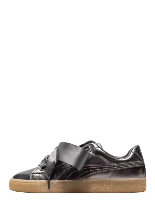 PUMA Basket Heart Luxe Sneakers - Black