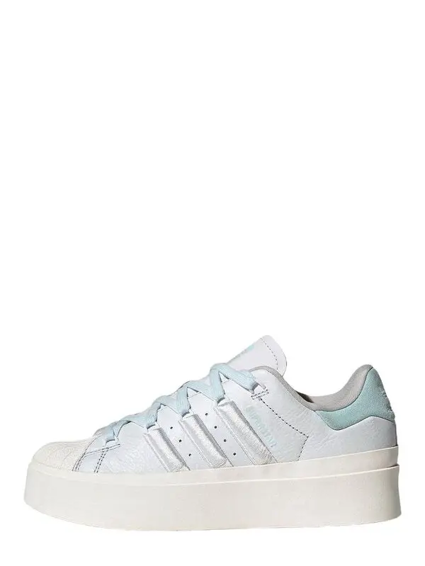 Adidas Superstar Bonega Platform Sneakers - White/blue