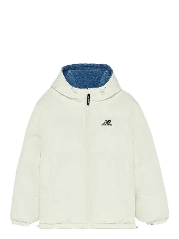 NEW BALANCE Logo Sportswear Puffer Jacket - White/blue