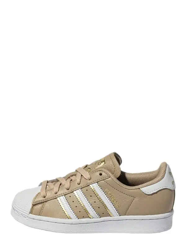 Adidas Superstar Low Top Sneakers - Light Brown