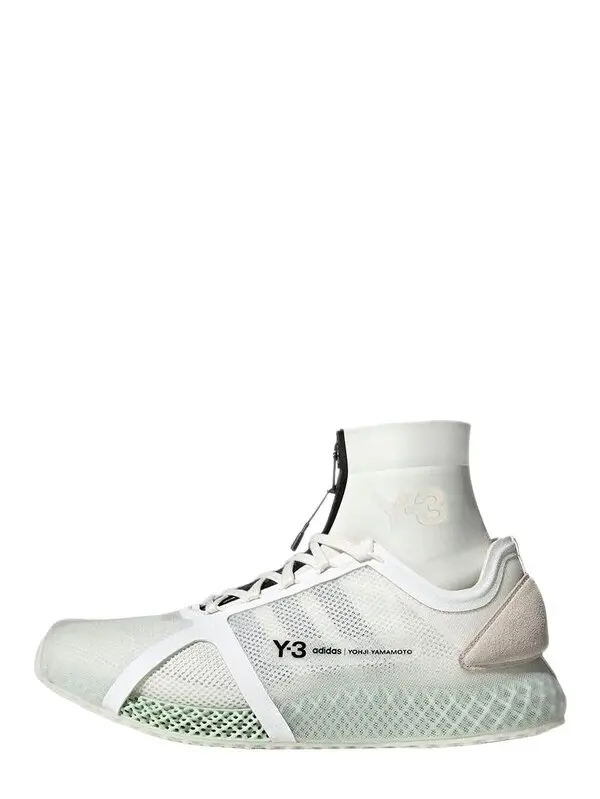 Adidas Y-3 Runner 4d Iow Mid "core" Sneakers - White