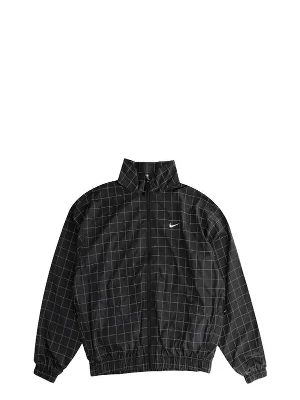 Nike Lab Casual Sports Woven Plaid Jacket - Black