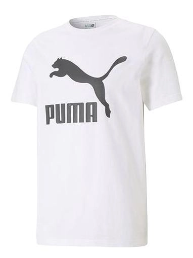 PUMA Classics Logo T-shirt 'white Black - White/black