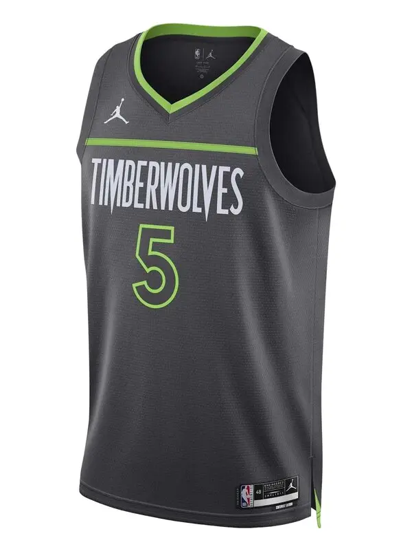 JORDAN Nba Dri-fit Minnesota Timberwolves Statement Edition Swingman Jersey Anthony Edwards - Anthracite