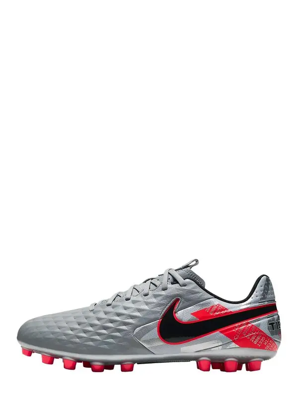 Nike Legend Academy Ag Artificial Grass Soccer Cleats - Grey/red