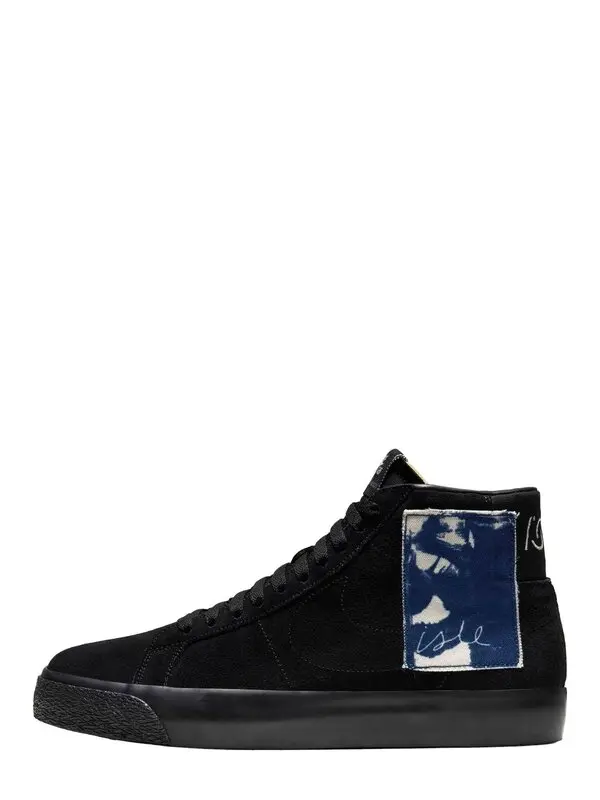 Nike Isle Skateboards X Blazer Mid Sb 'patch' Sneakers - Black