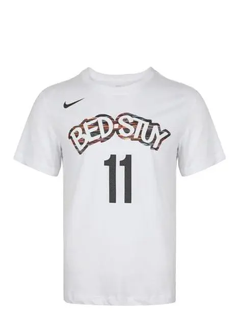 Nike Dri-fit Nba Brooklyn Nets Kyrie Irving Graphic Tee - White